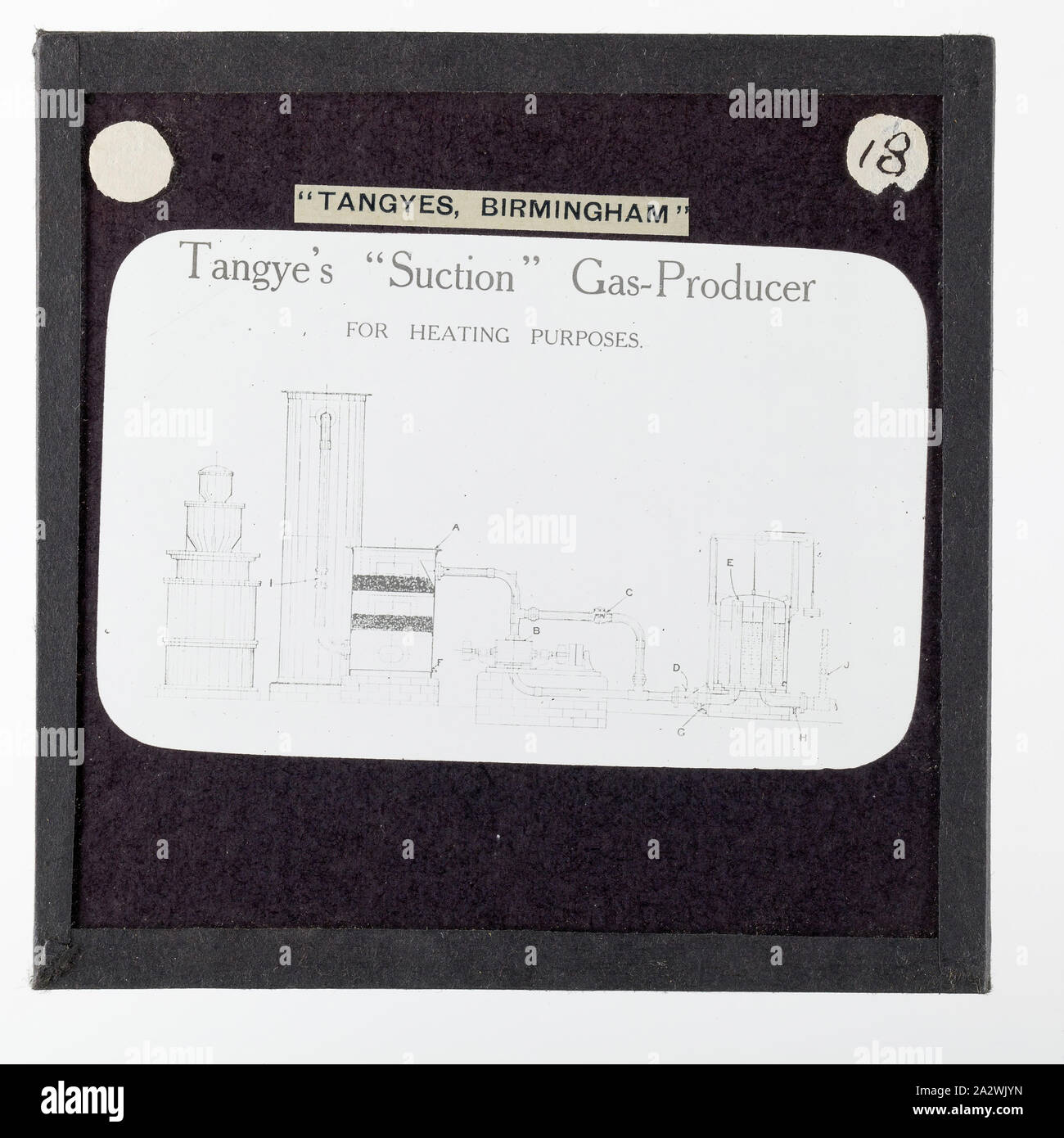 Suction gas producer plant cross section hi-res stock photography and ...