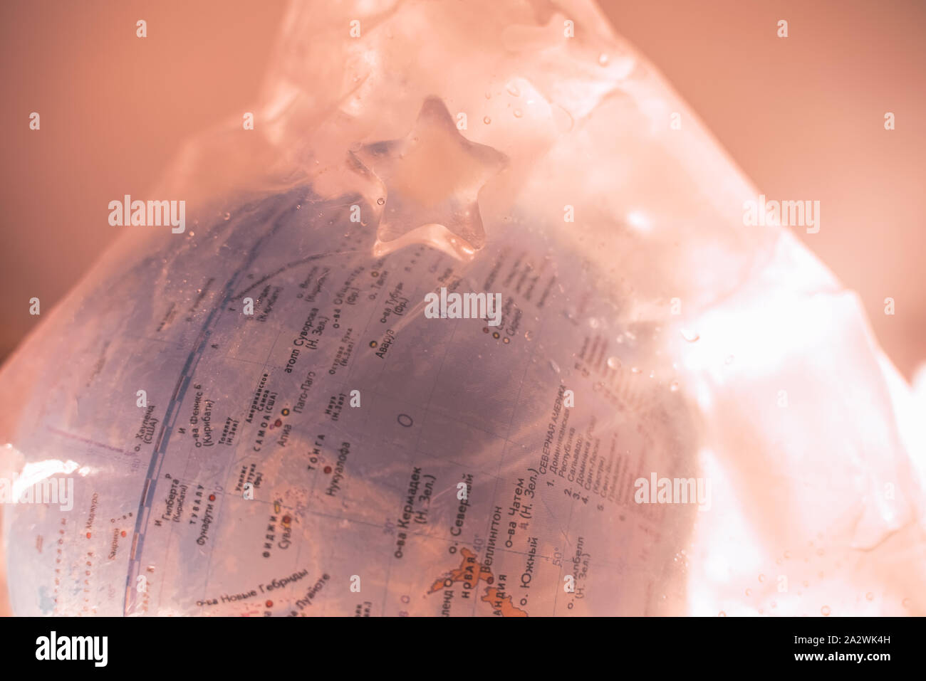 global warming as a huge problem of mankind. planet earth can't breathe ...