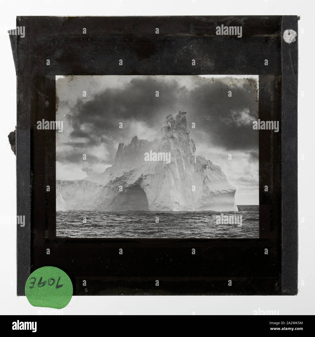 Lantern Slide - 'Very Old Iceberg Seen off Enderby Land', BANZARE ...