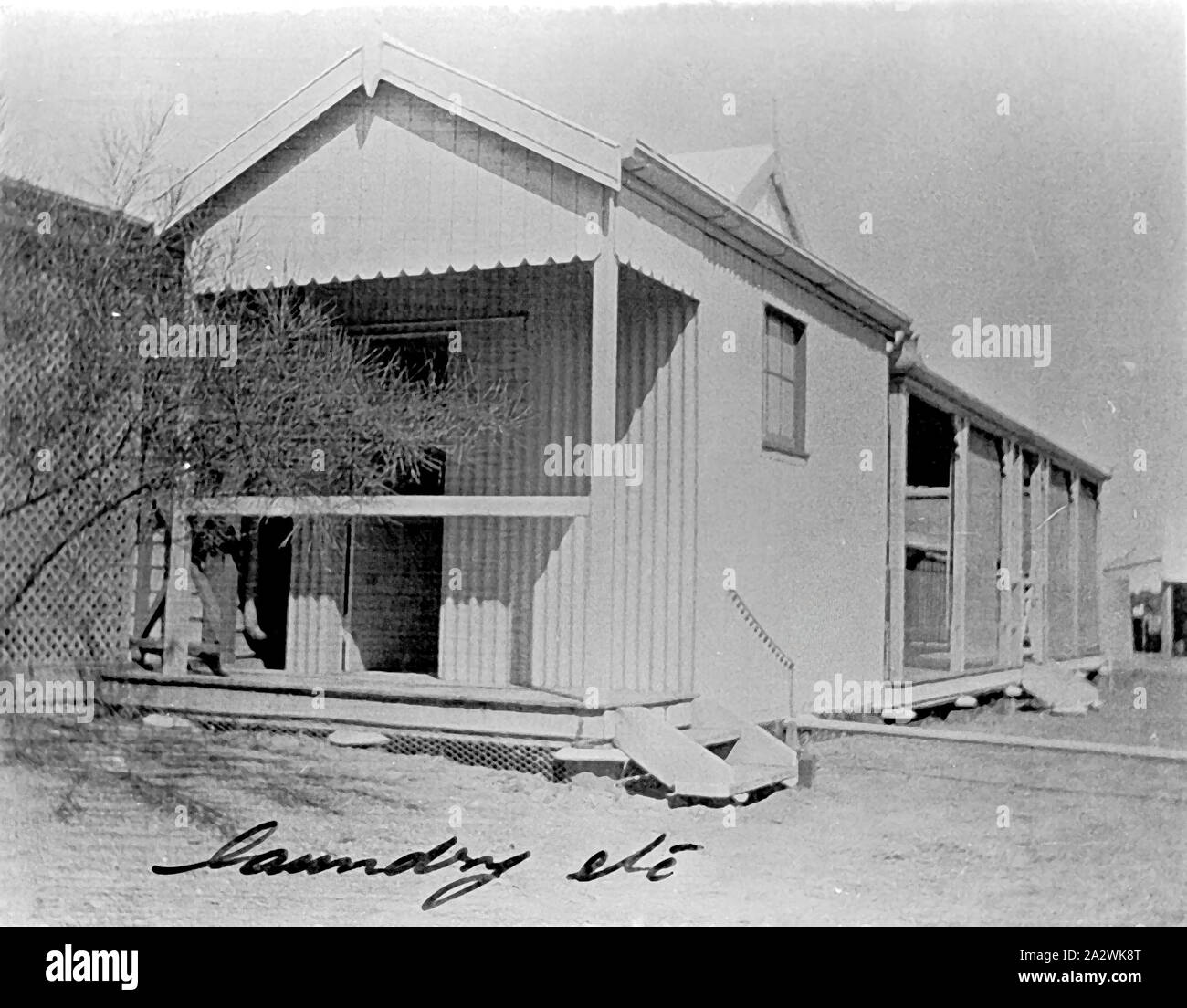 Negative - 'Laundry etc', Portland Downs Station, Isisford District ...