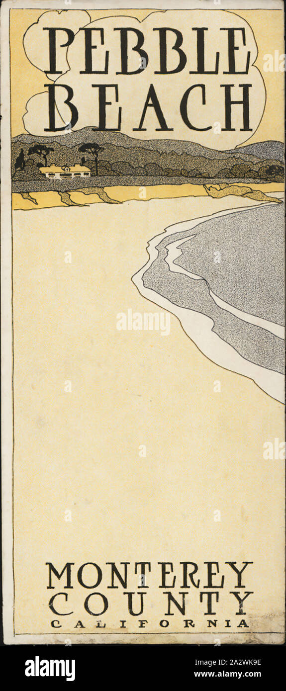 Leaflet - 'Pebble Beach', Monterey County, California, U.S.A., 1911 ...