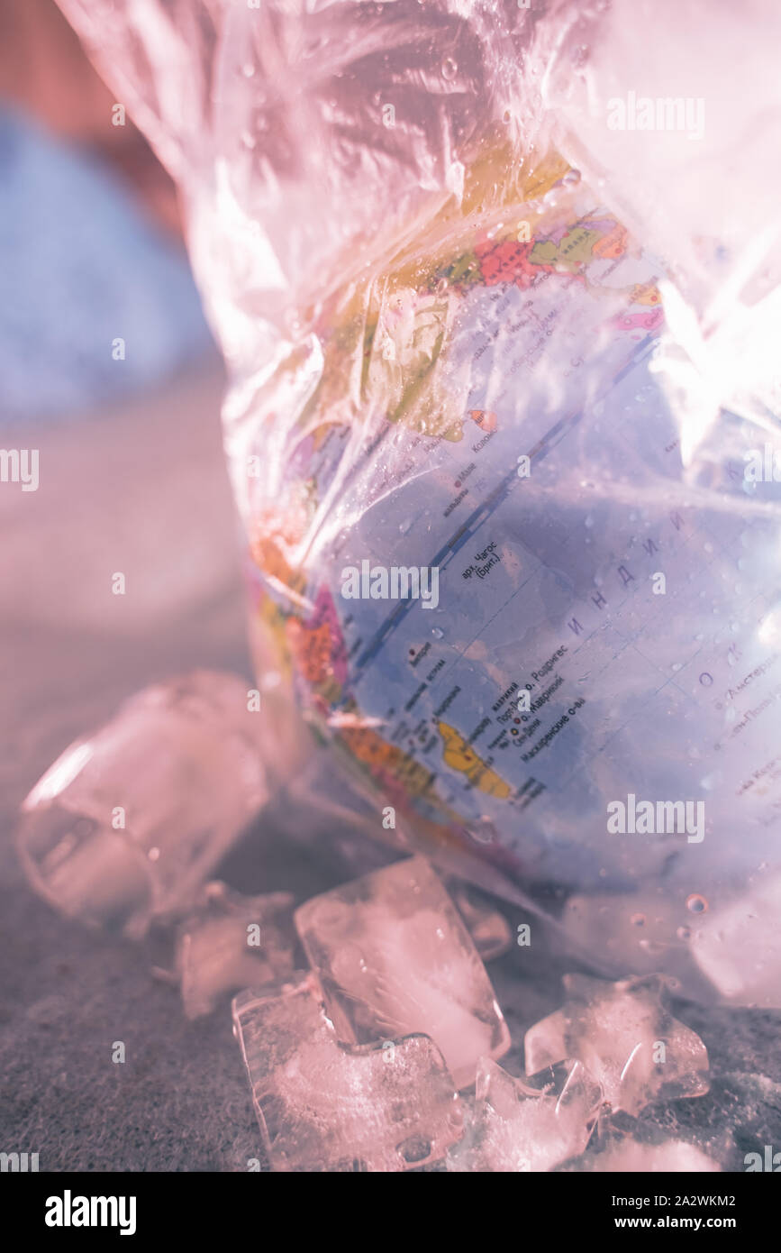 global warming as a huge problem of mankind. planet earth can't breathe ...