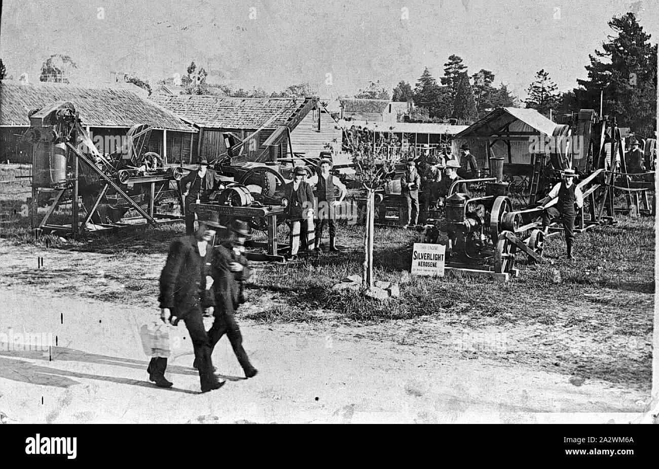 Negative - Machinery Display at Ballarat Showgrounds, Victoria, circa ...