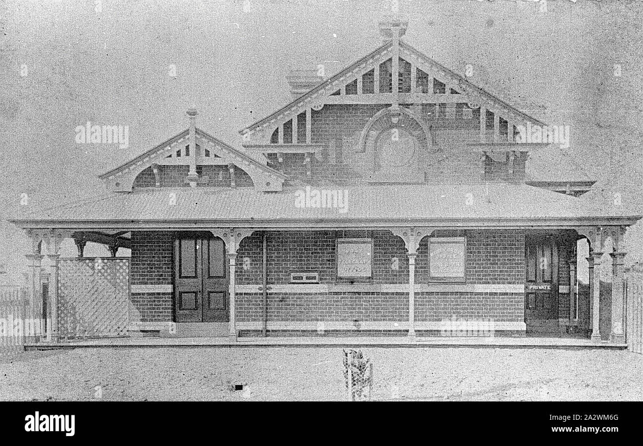 Negative - Post & Telegraph Office, Mildura, Victoria, circa 1885, The ...