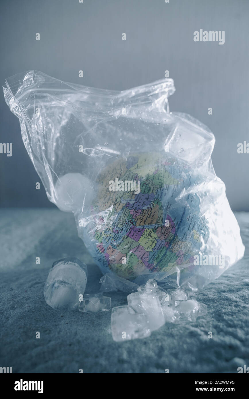 global warming as a huge problem of mankind. planet earth can't breathe ...