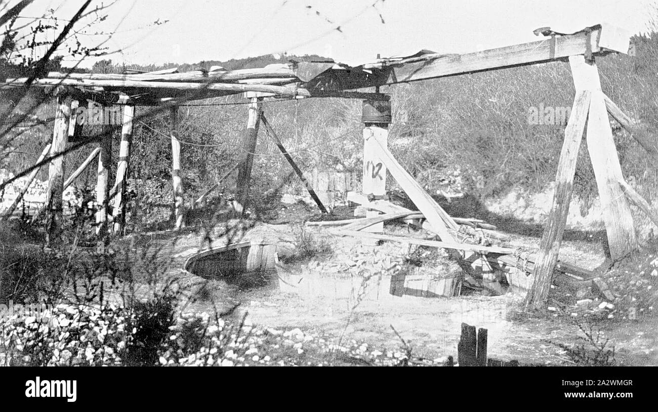Negative - Puddling Machine, Magpie, Ballarat, Victoria, circa 1925, A ...