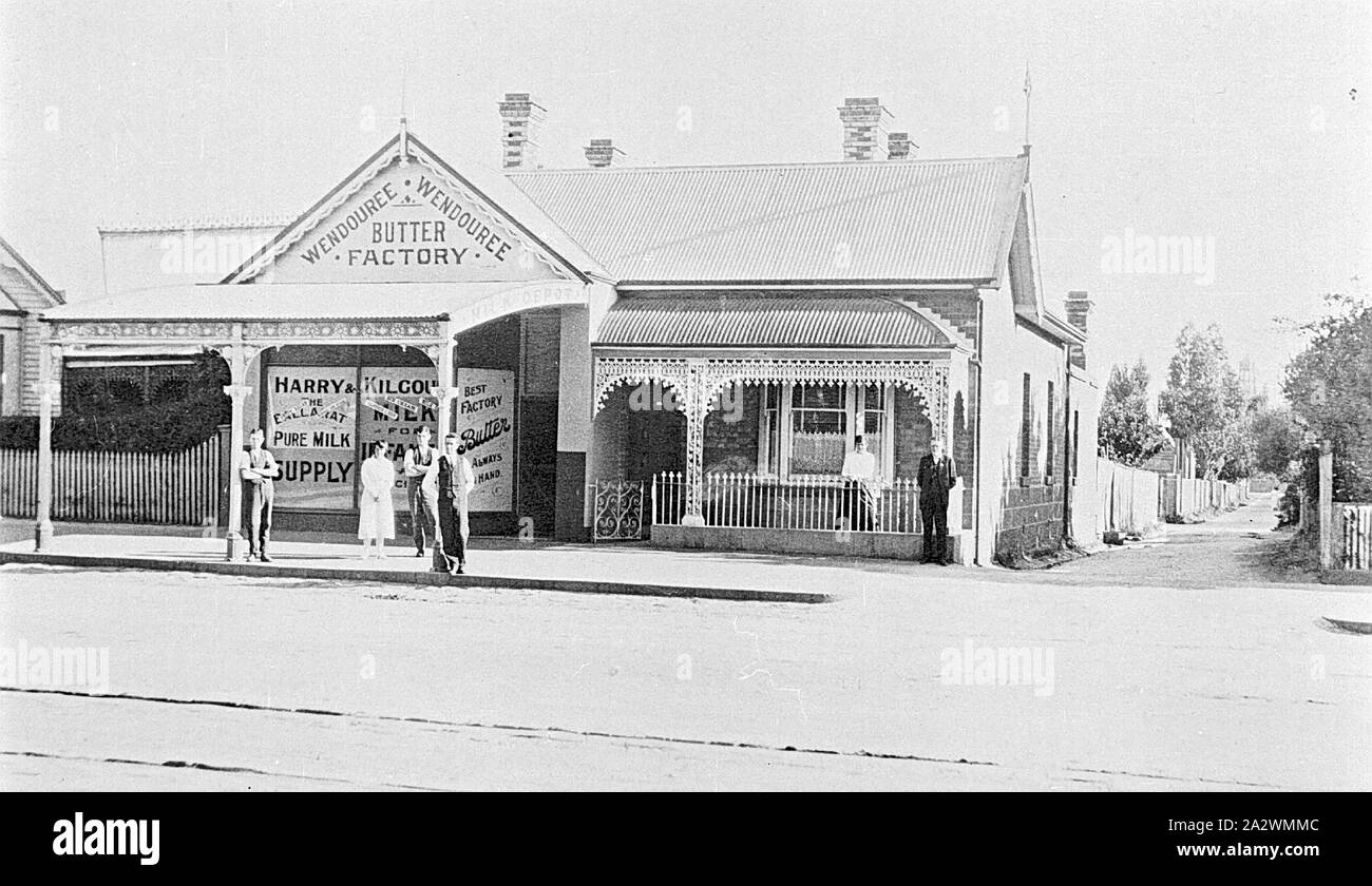 Negative - People Outside The Wendouree Butter Factory, Ballarat ...