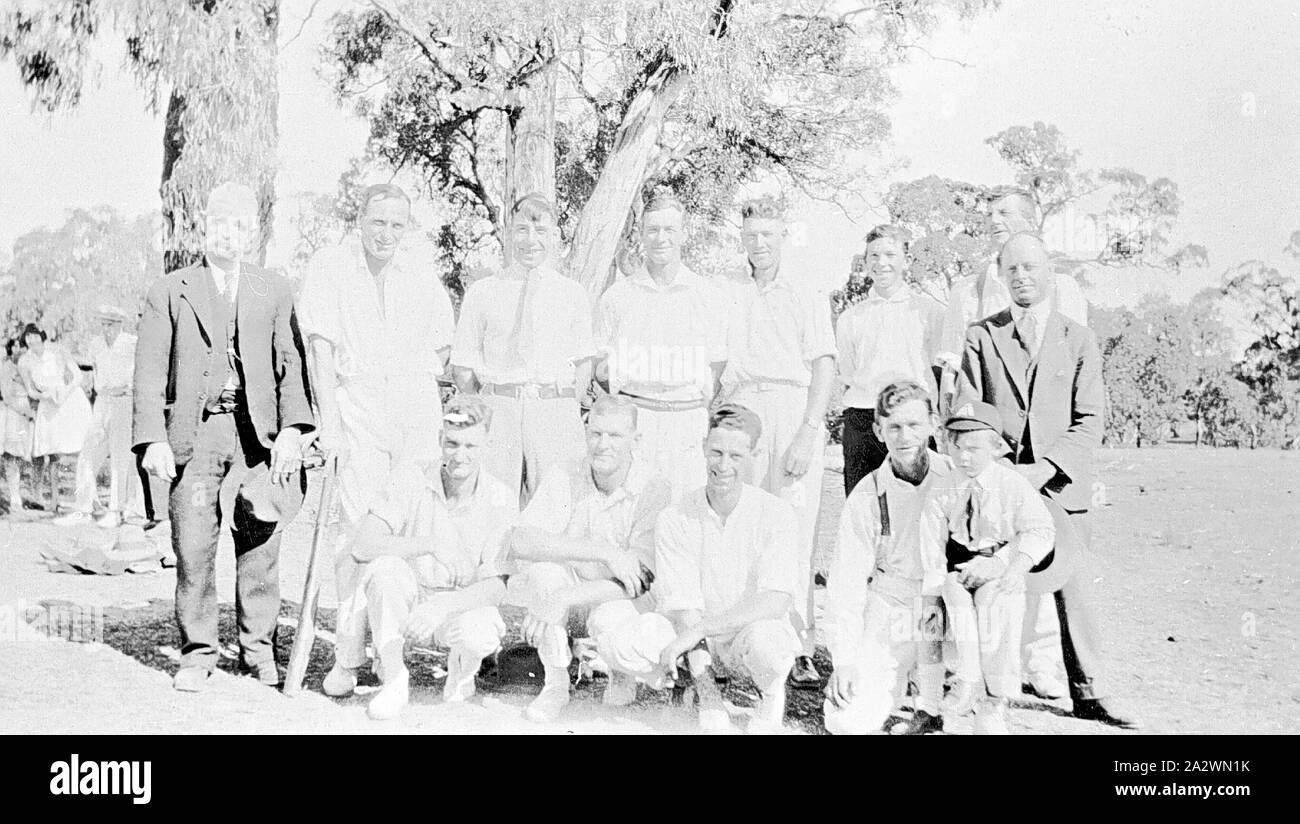Negative - Members of the Jallukar Cricket Team, Moyston, Victoria ...