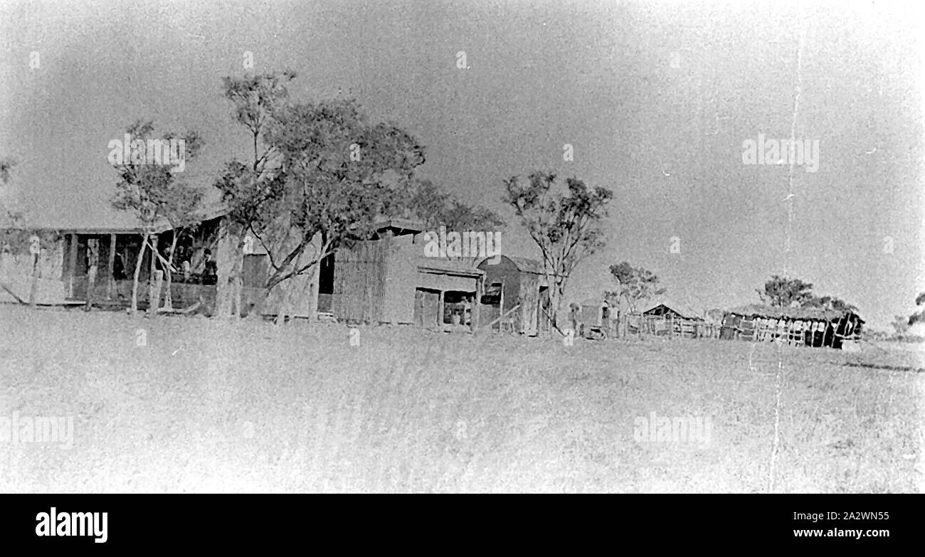 Negative - Outbuilding & Grounds on 'Portland Downs' Station, Isisford ...