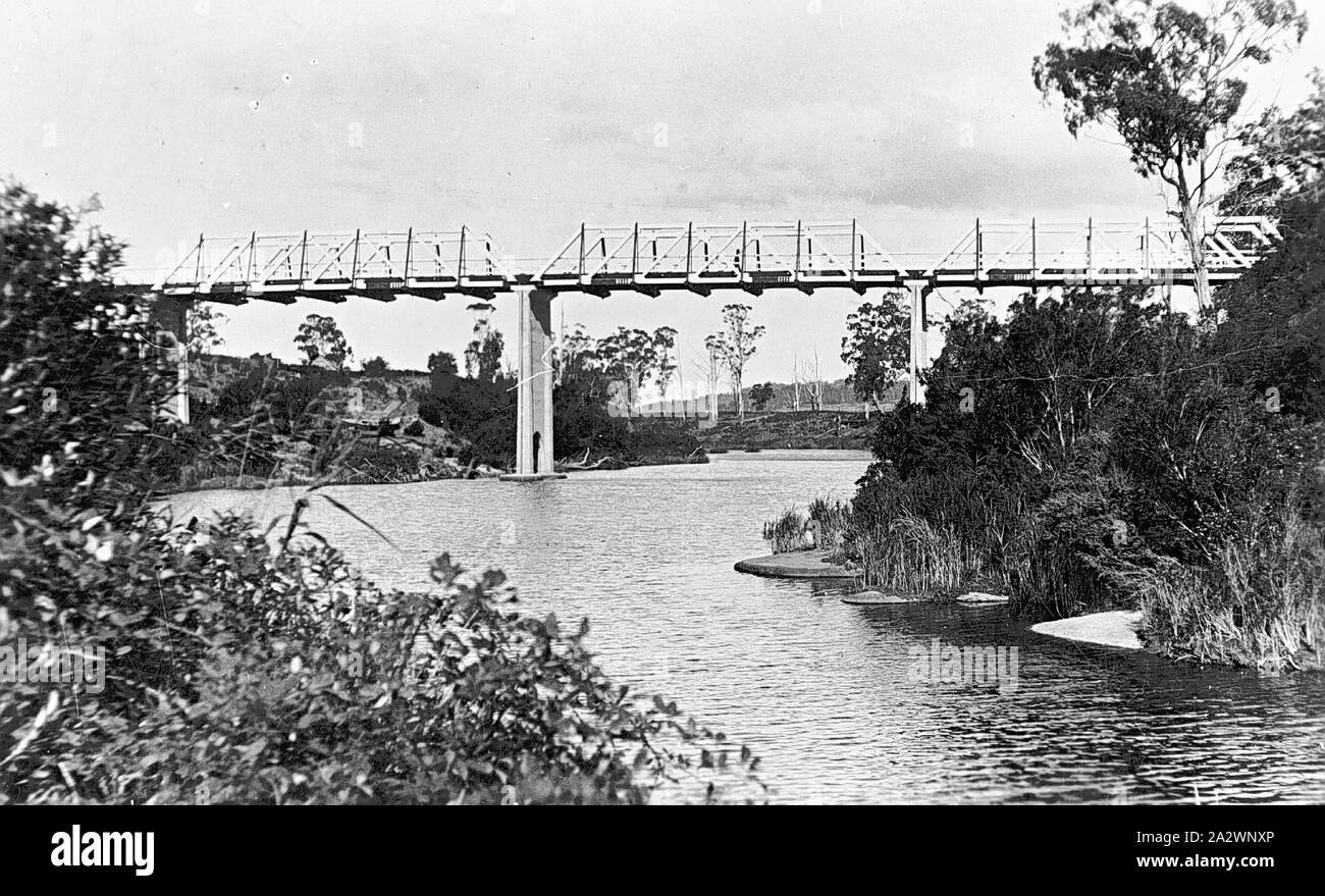 Negative - Merimbula District, New South Wales, circa 1935, A bridge ...