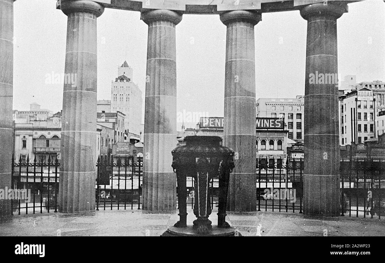 Negative - Brisbane, Queensland, 1934, Inside the Brisbane War Memorial ...