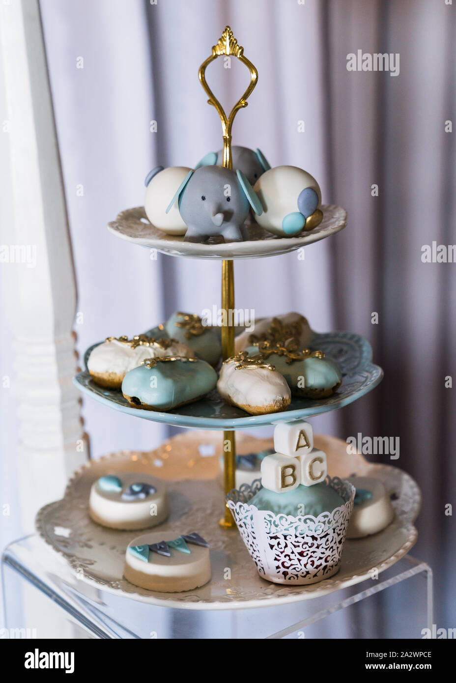 Baby Boy Baby Shower Party Event Stock Photo - Alamy