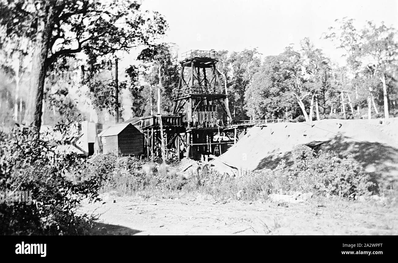Negative - Bendoc, Victoria, 1937, The Mayfair mine Stock Photo - Alamy