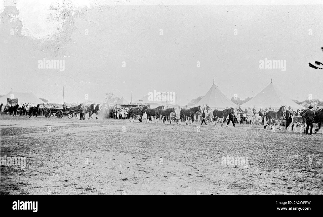 Negative - Manangatang, Victoria, circa 1930, The grand parade at the ...