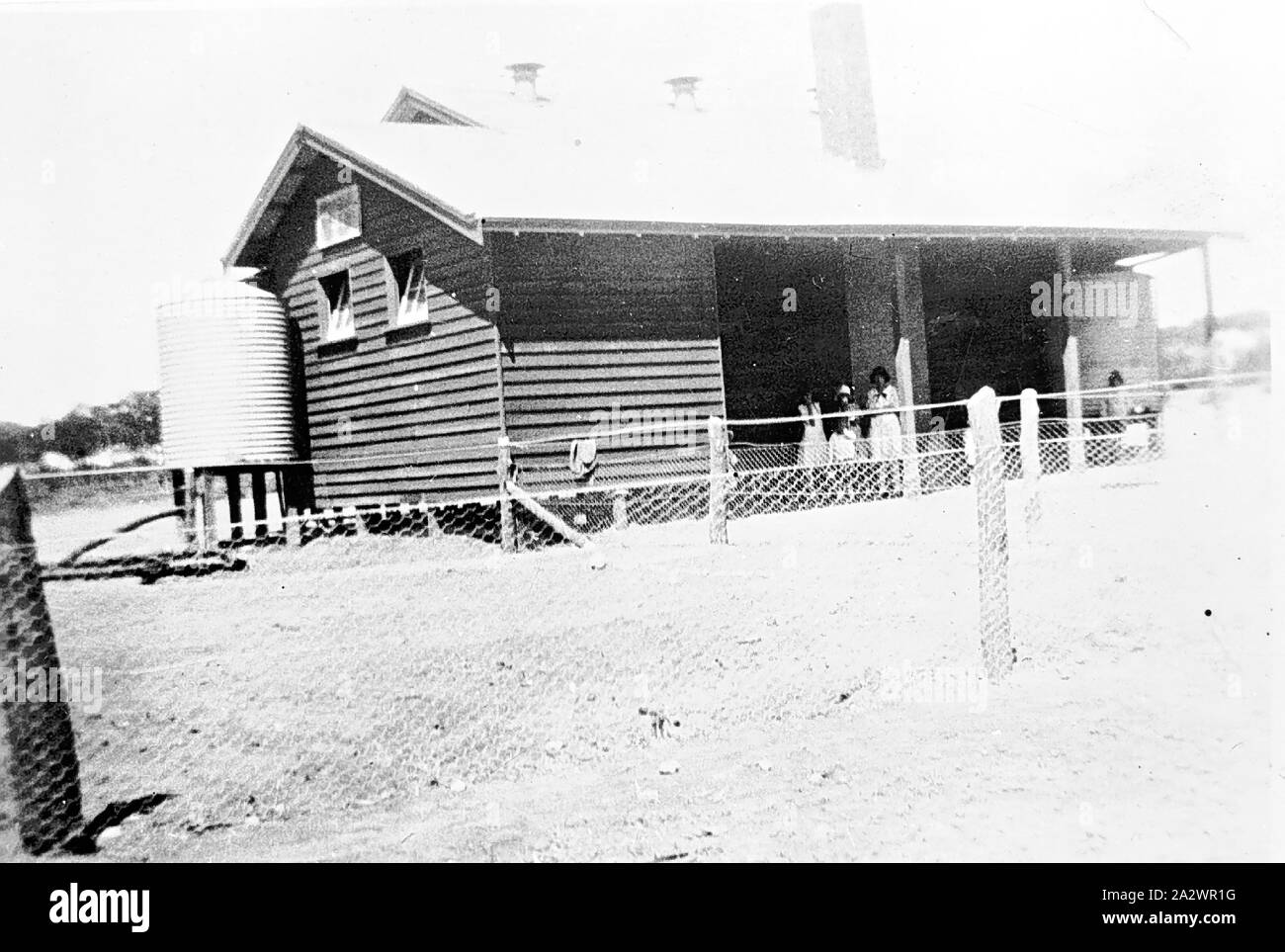 Negative - Kooloonong, Victoria, circa 1925, The Kooloonong School with ...