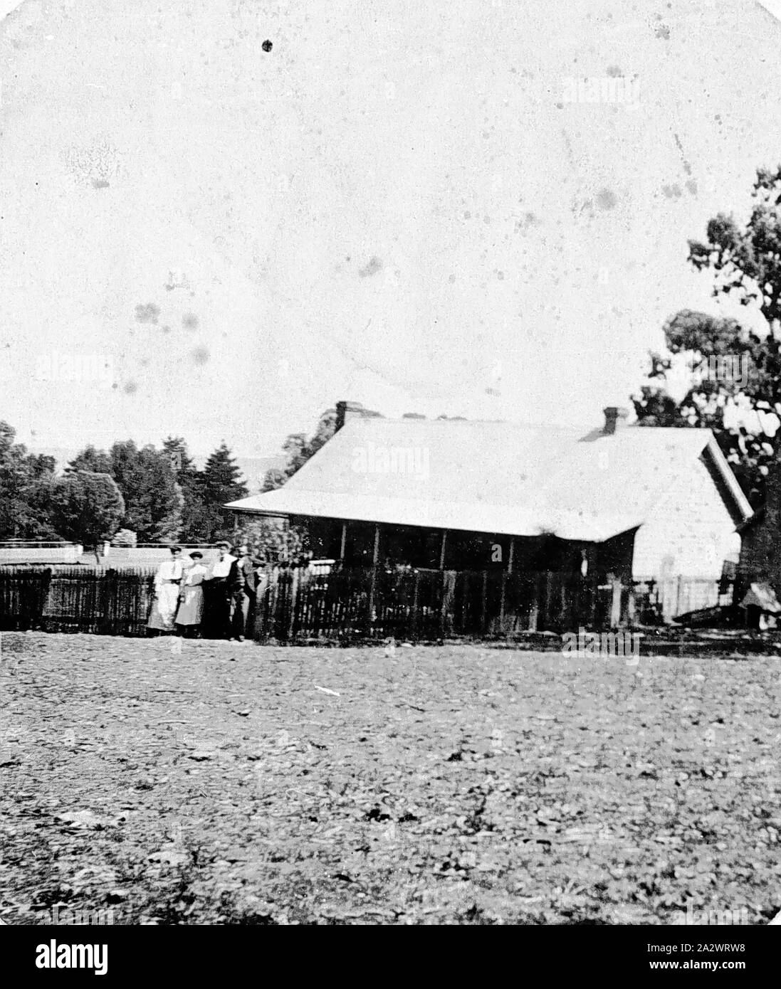 Negative - Casterton District, Victoria, 1904, The manager's cottage on ...