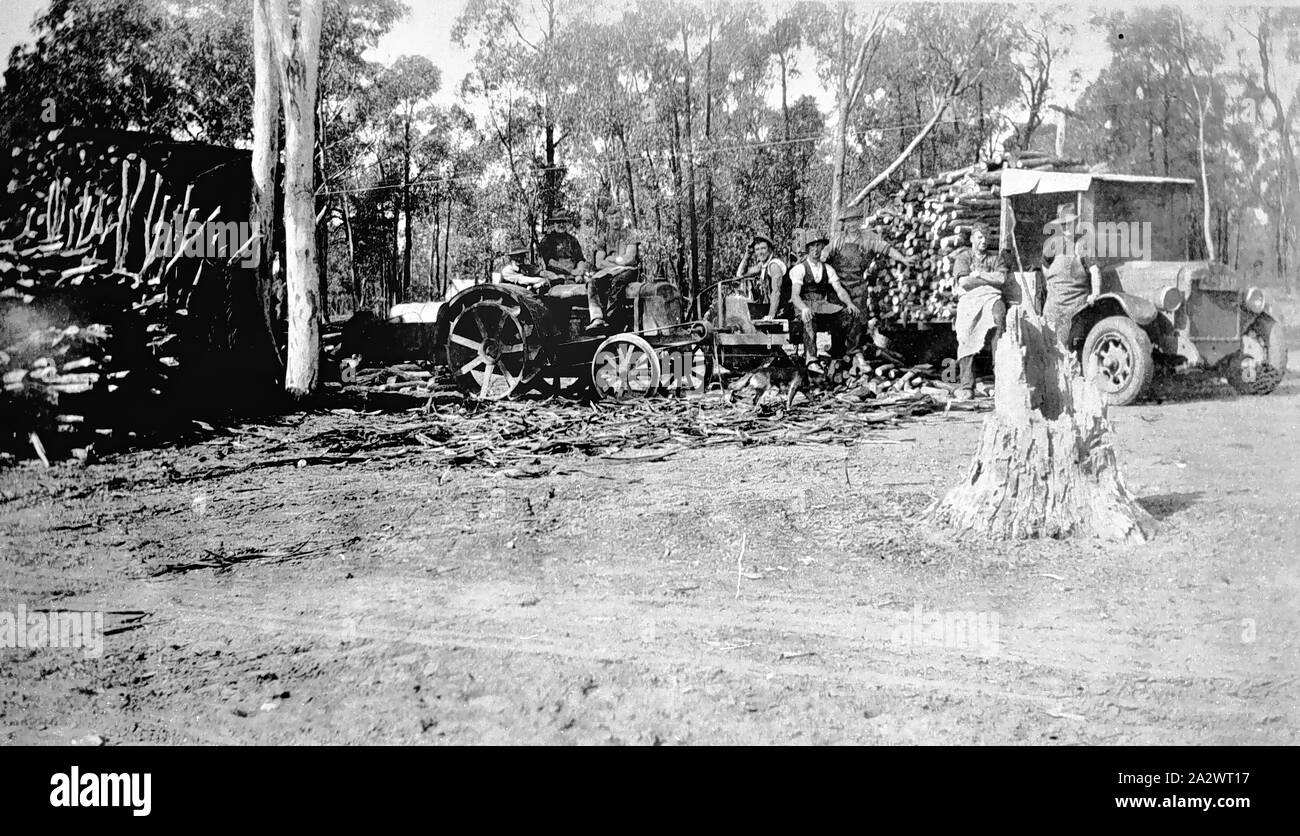 Negative - Kingower District, Victoria, circa 1933, Unemployed workers ...