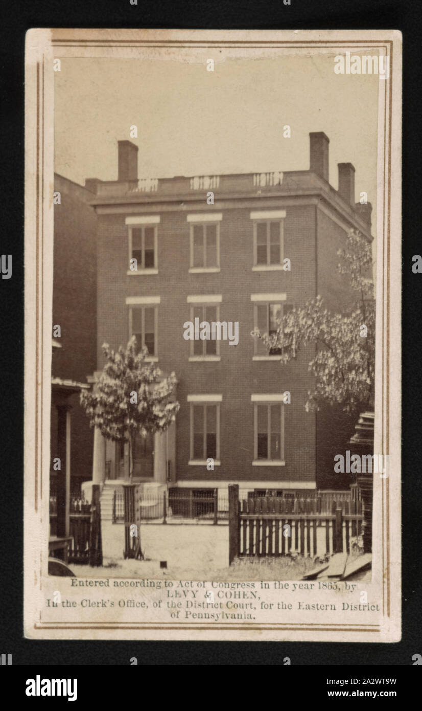 Residence of Gen. Lee / Levy & Cohen Stock Photo - Alamy