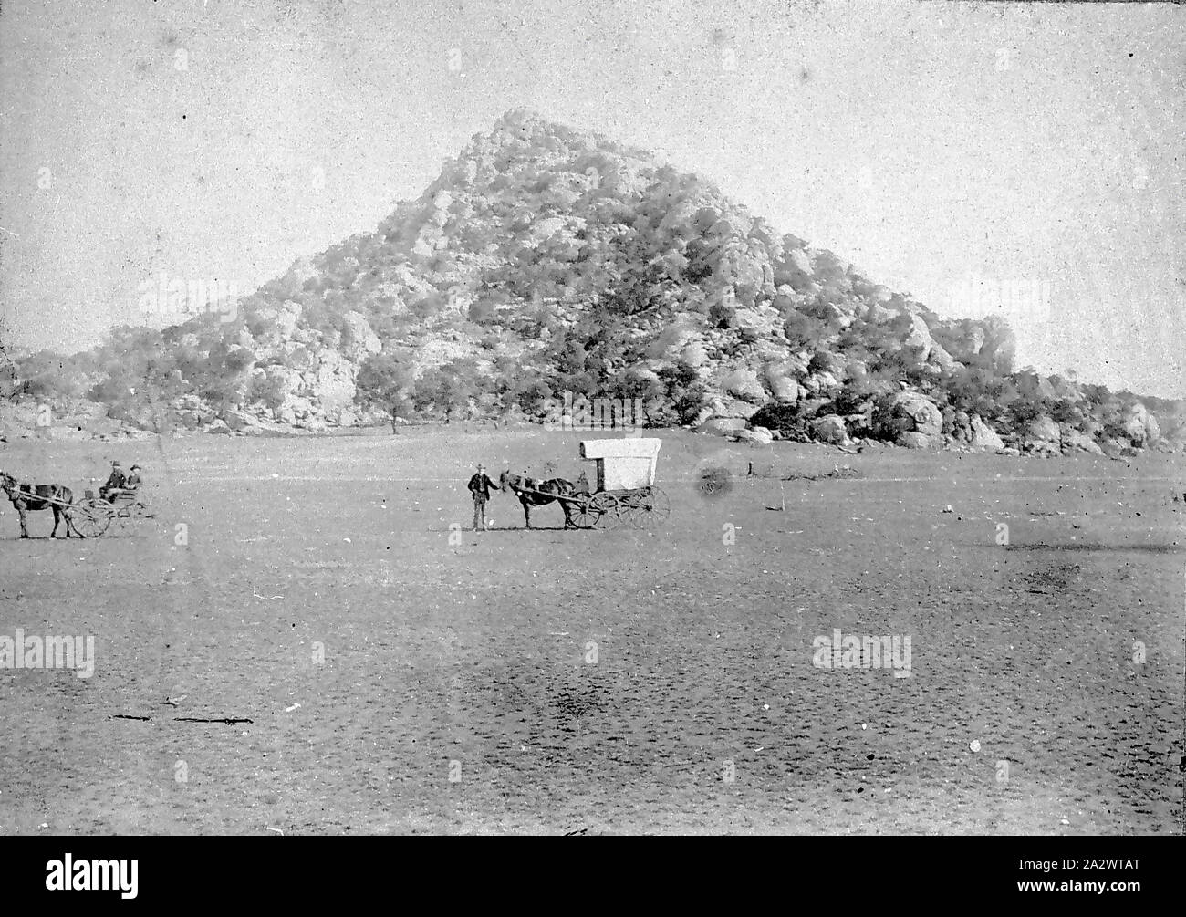 Negative - Pyramid Hill, Victoria, circa 1880, Pyramid Hill. There is a ...
