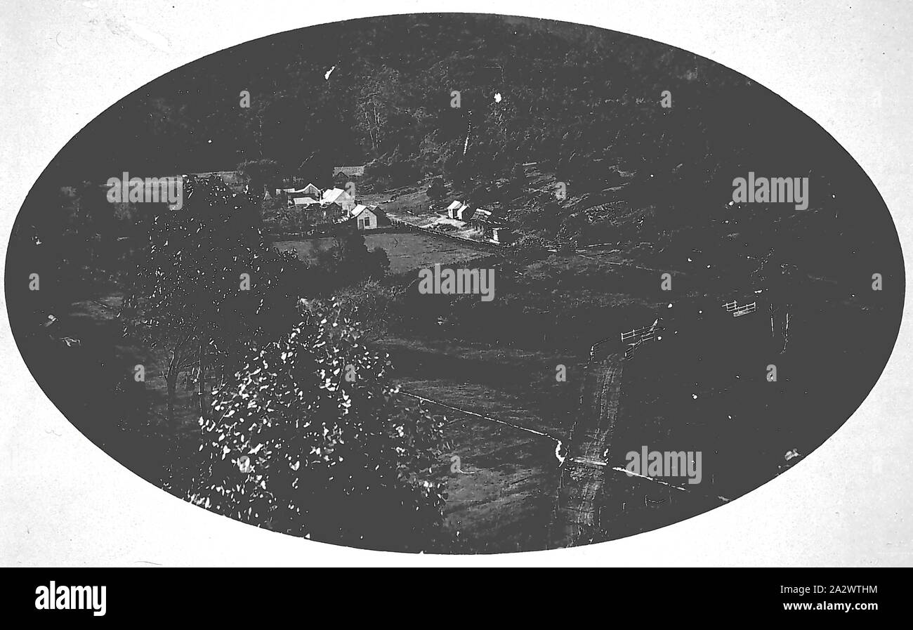 Negative - Talbotville, Victoria, circa 1915, Looking down on the ...