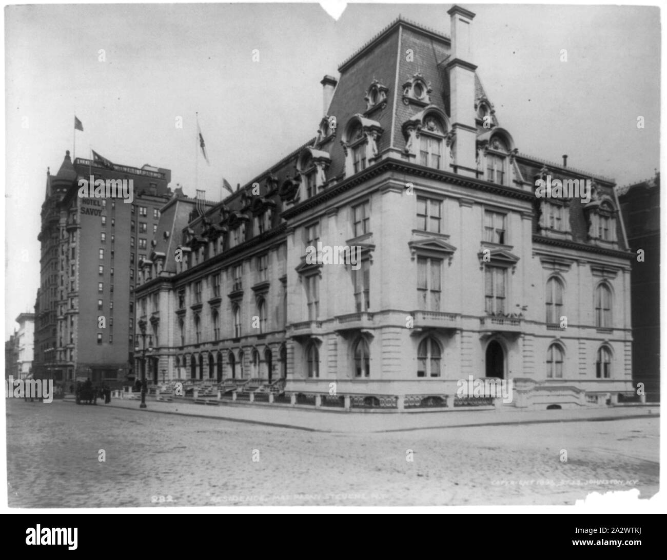 Residence of Mrs. Paran Stevens, New York City Stock Photo - Alamy