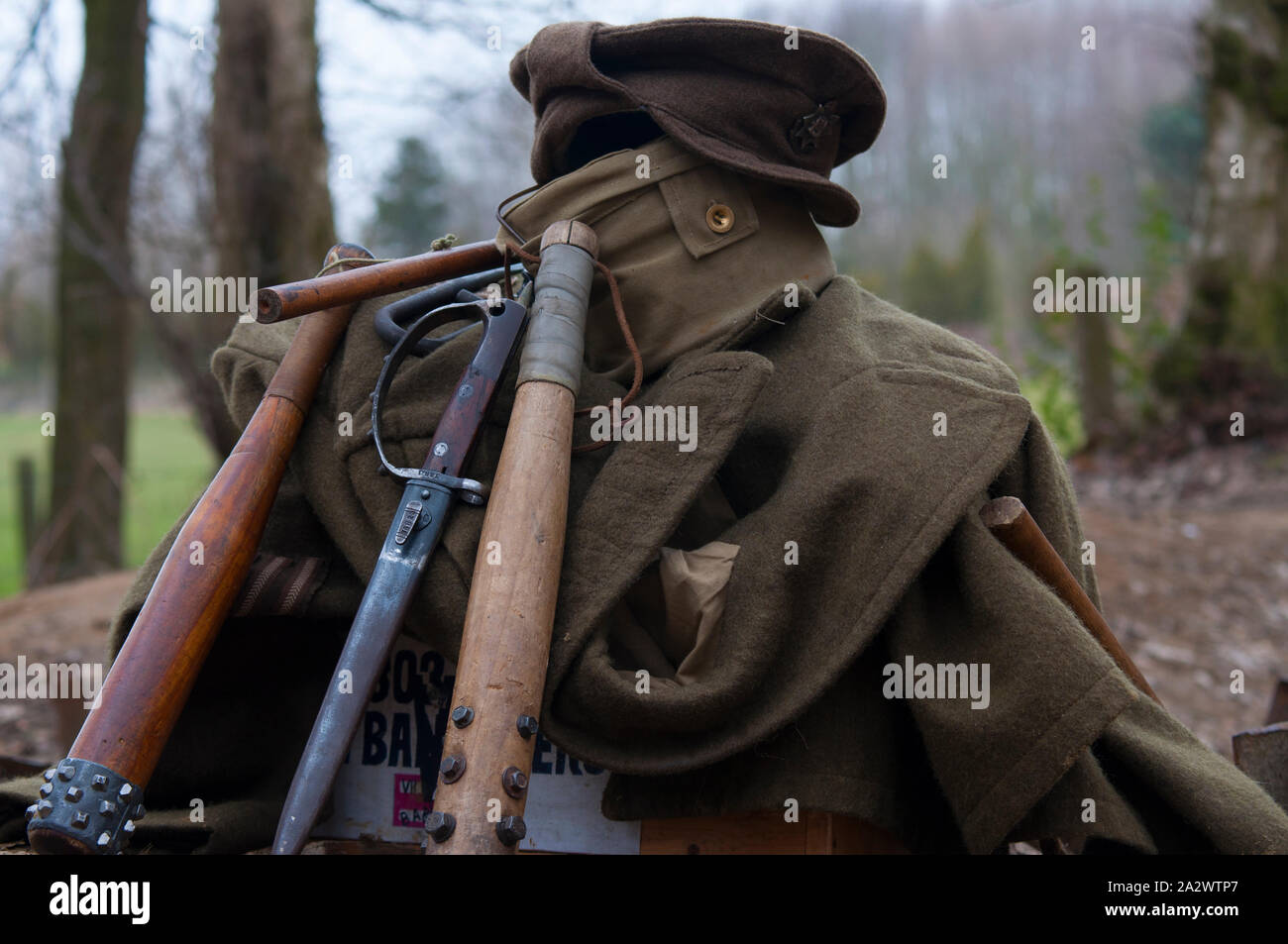 World War 1 soldiers uniform, Ypres battlefield Stock Photo - Alamy