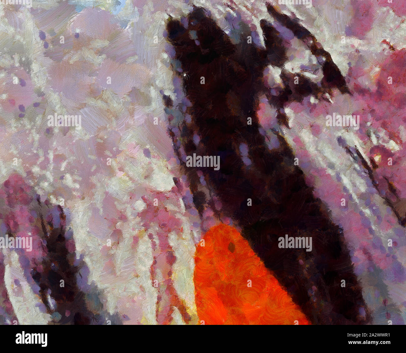 Abstract watercolor background. Hand drawn scratched grunge unusual ...