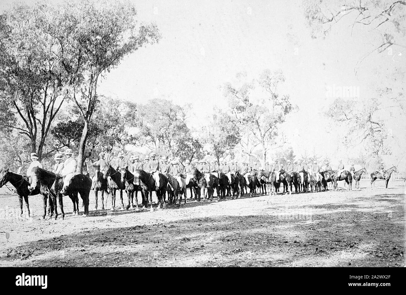 Negative - Wangaratta, Victoria, 1897, The Boorhaman Turkish Contingent ...