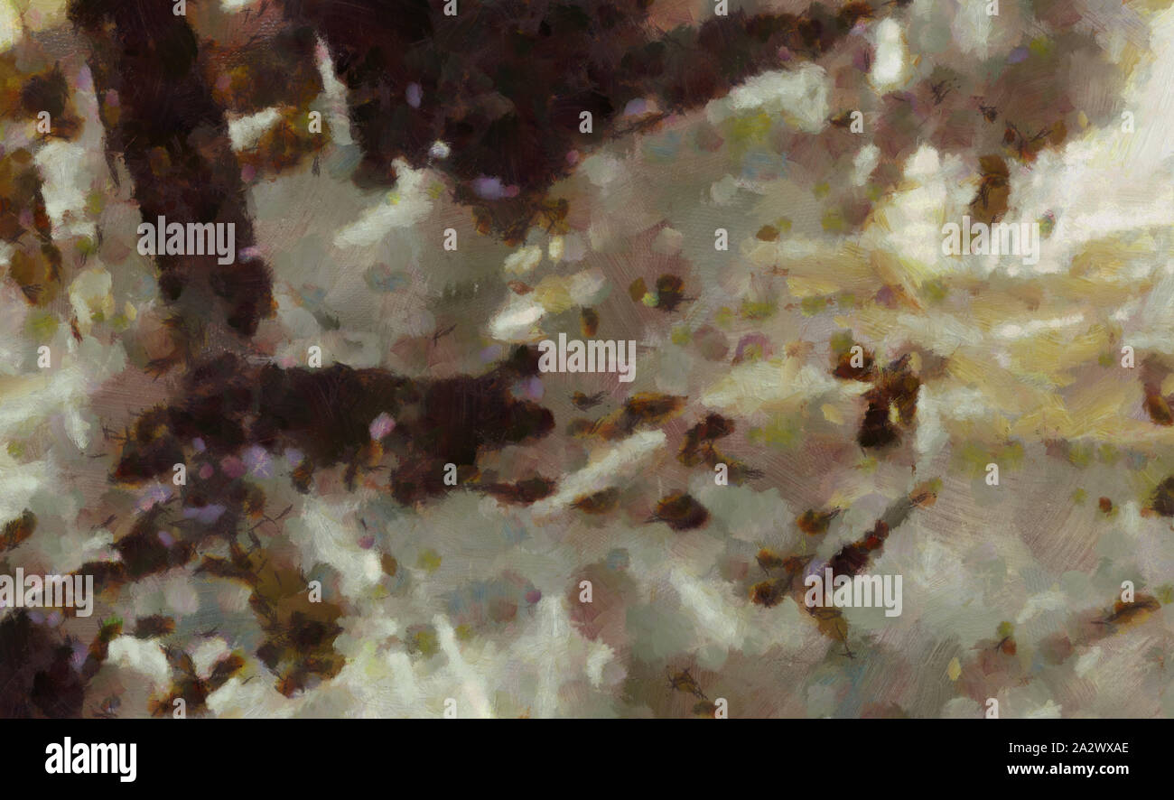 Abstract watercolor background. Hand drawn scratched grunge unusual ...