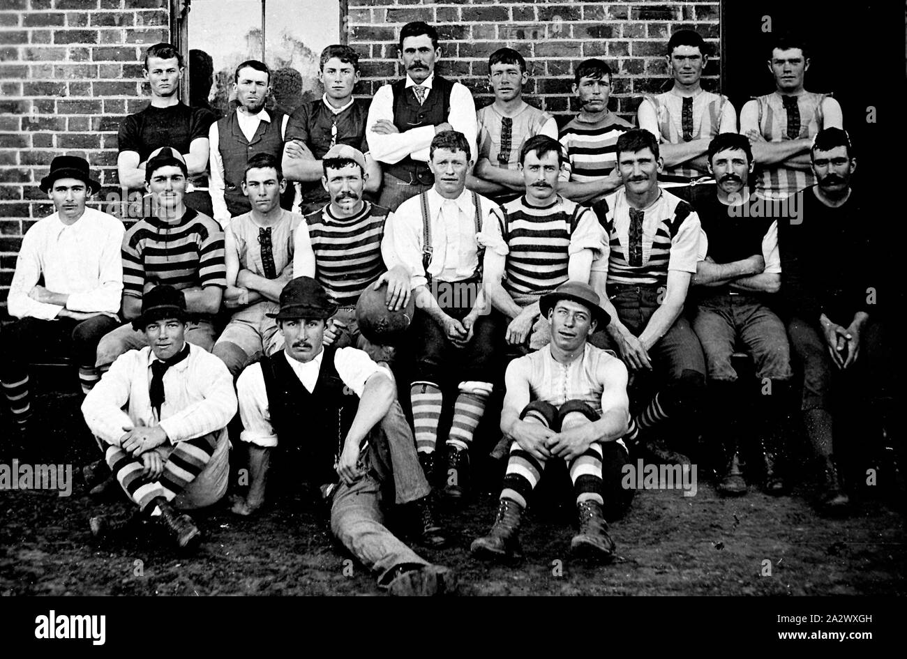 Negative - Nullawil Football Team, Victoria, 1896, The 1896 Nullawil ...