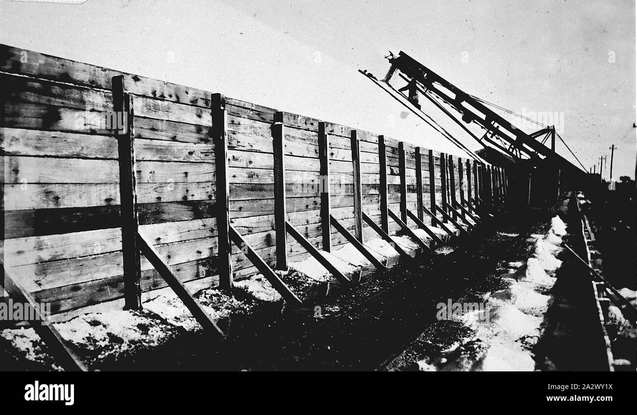 Negative - Geelong District, Victoria, circa 1925, A salt mining ...