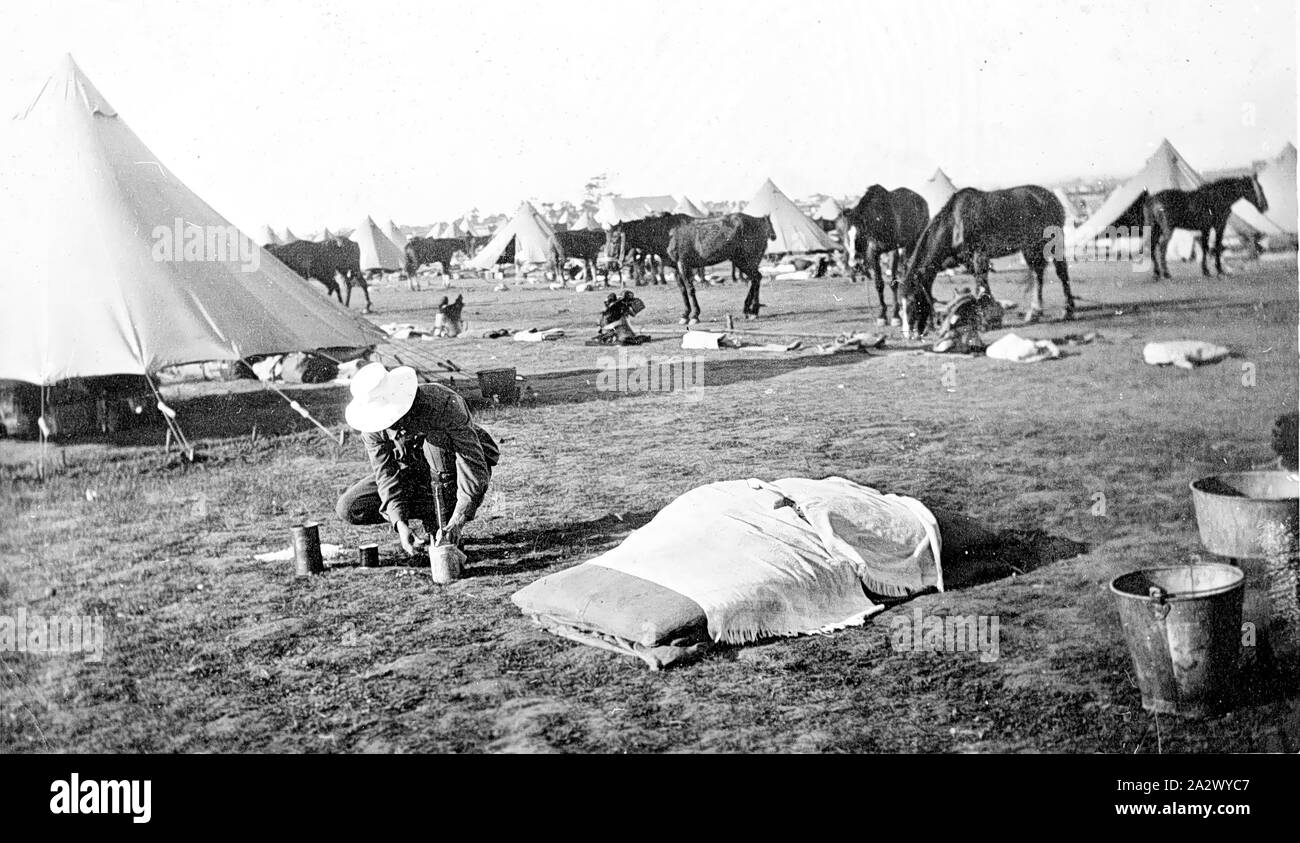 Negative - Broadmeadows Army Camp, Victoria, World War I, circa 1915 ...