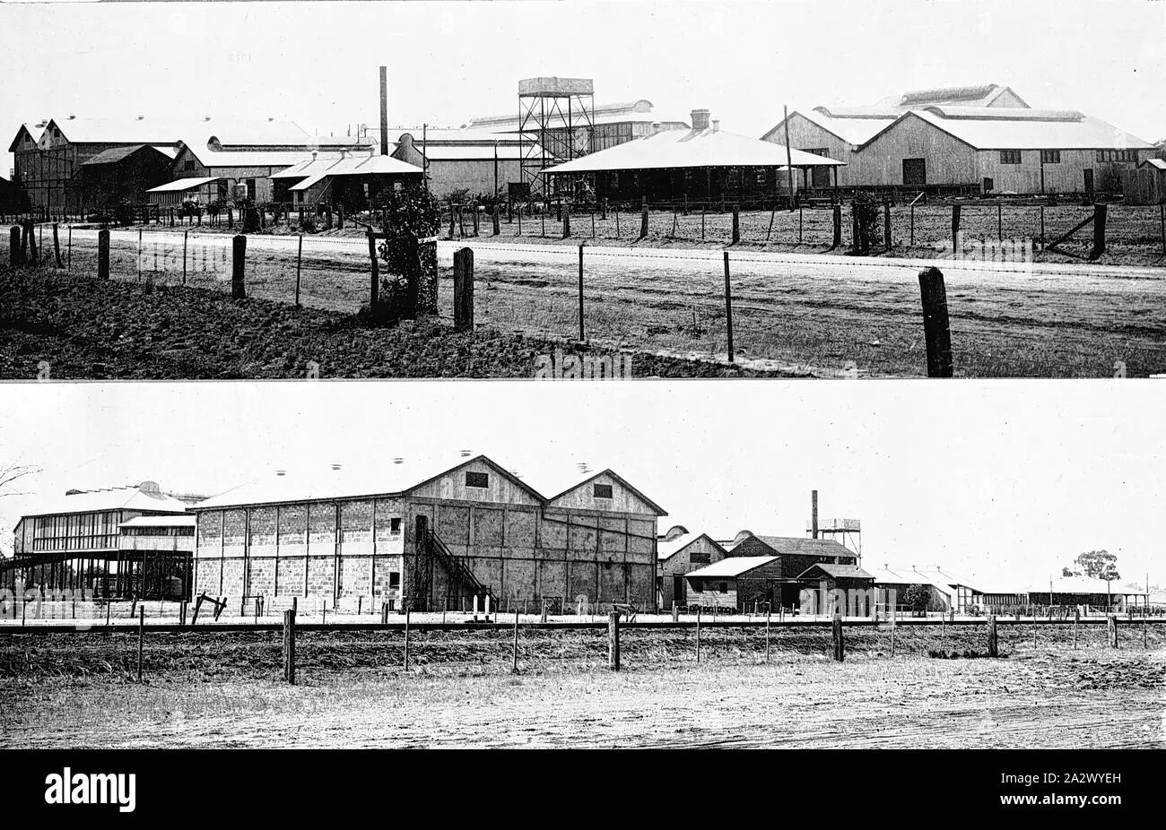 Negative - Donald, Victoria, 1920, Two panoramic views of the Donald ...