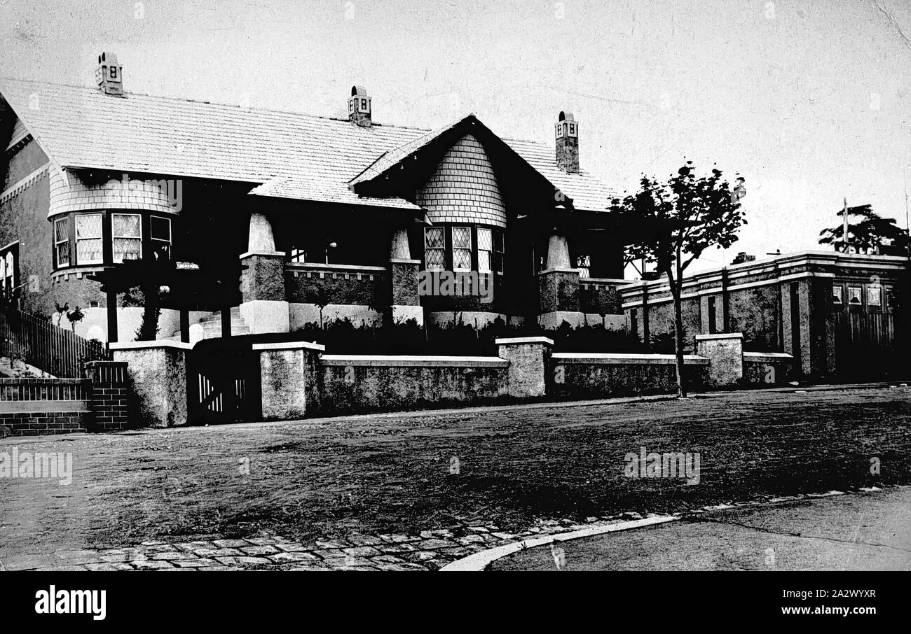 Negative - St Kilda, Victoria, circa 1930, A suburban house named ...