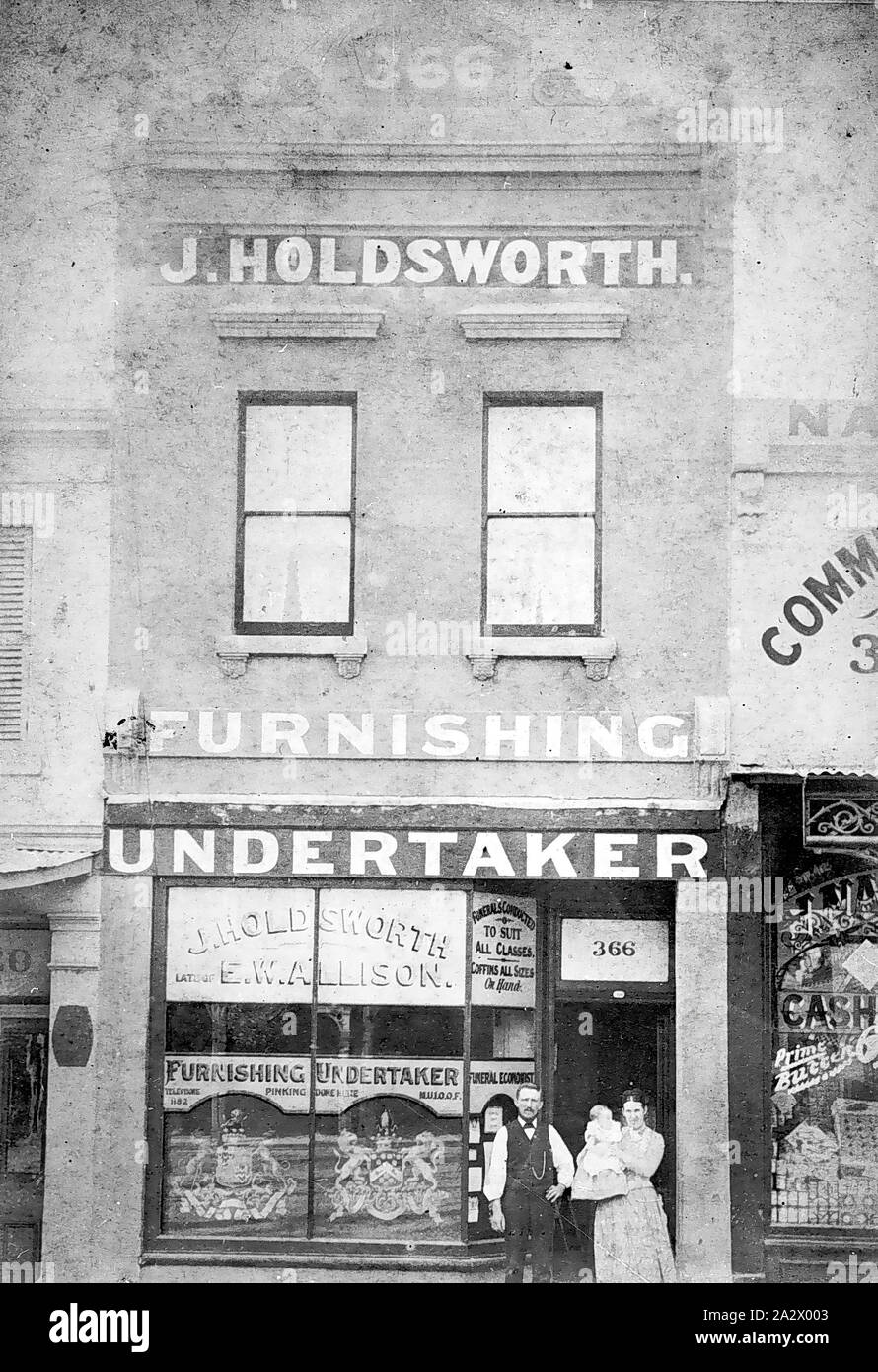 Negative - Carlton, Victoria, 1888, Negative of Josiah Holdsworth and ...