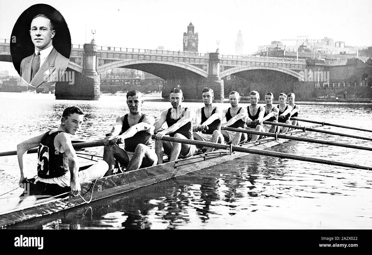 Negative - Melbourne, Victoria, Jun 1930, Members of the Yarra Yarra ...