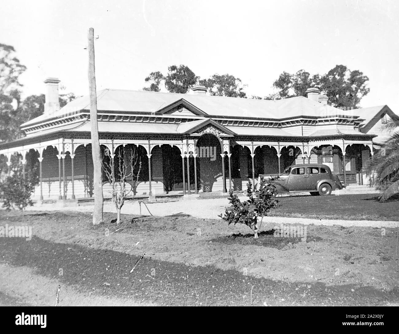 Negative - Bridgewater District, Victoria, 1939, The homestead of ...