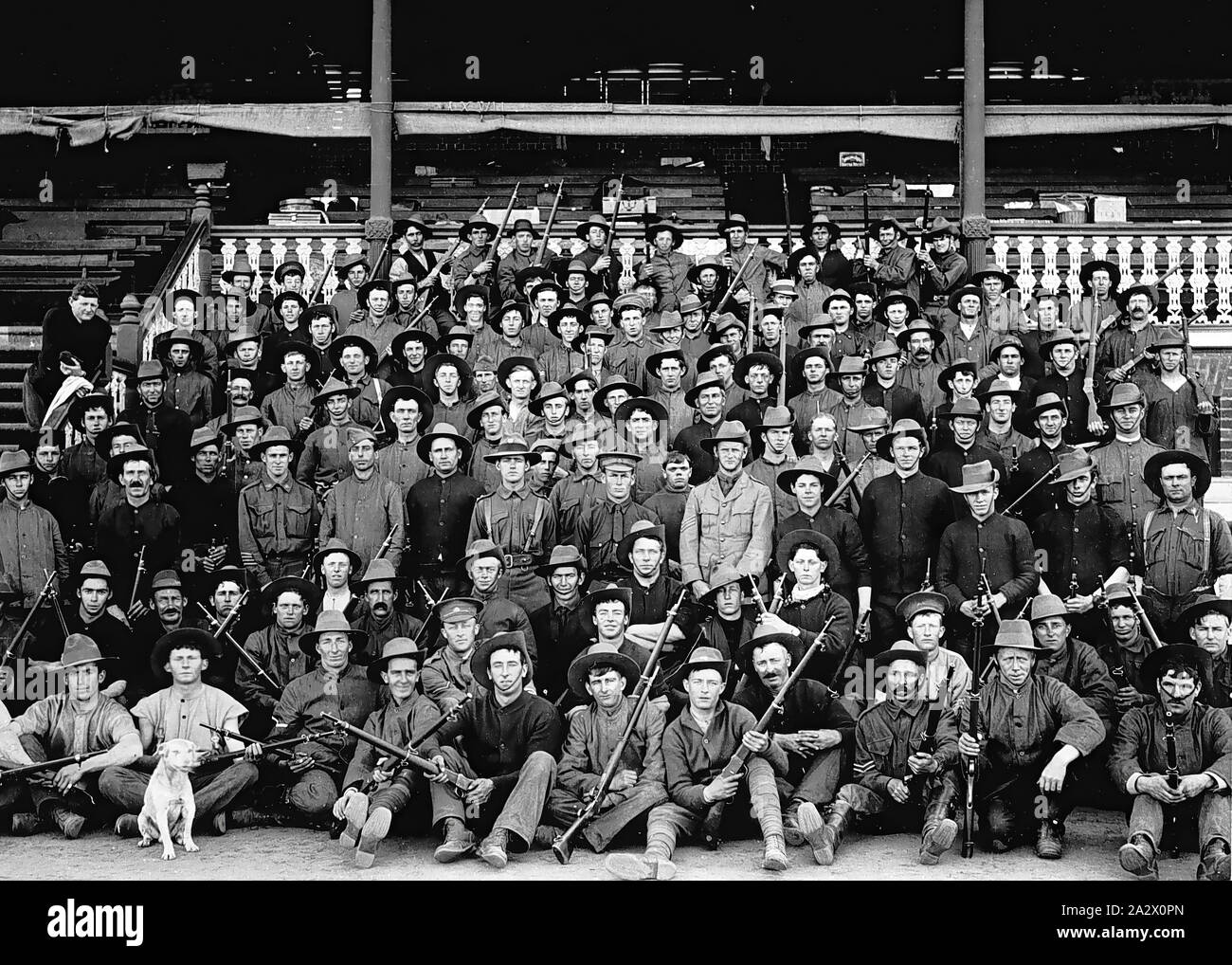 Negative - Bendigo, Victoria, circa 1914, Soldiers from the Bendigo ...