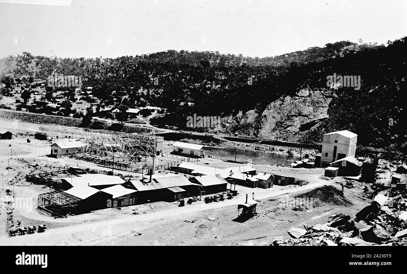 Negative - Yallourn, Victoria, 1920, Yallourn township and mine ...