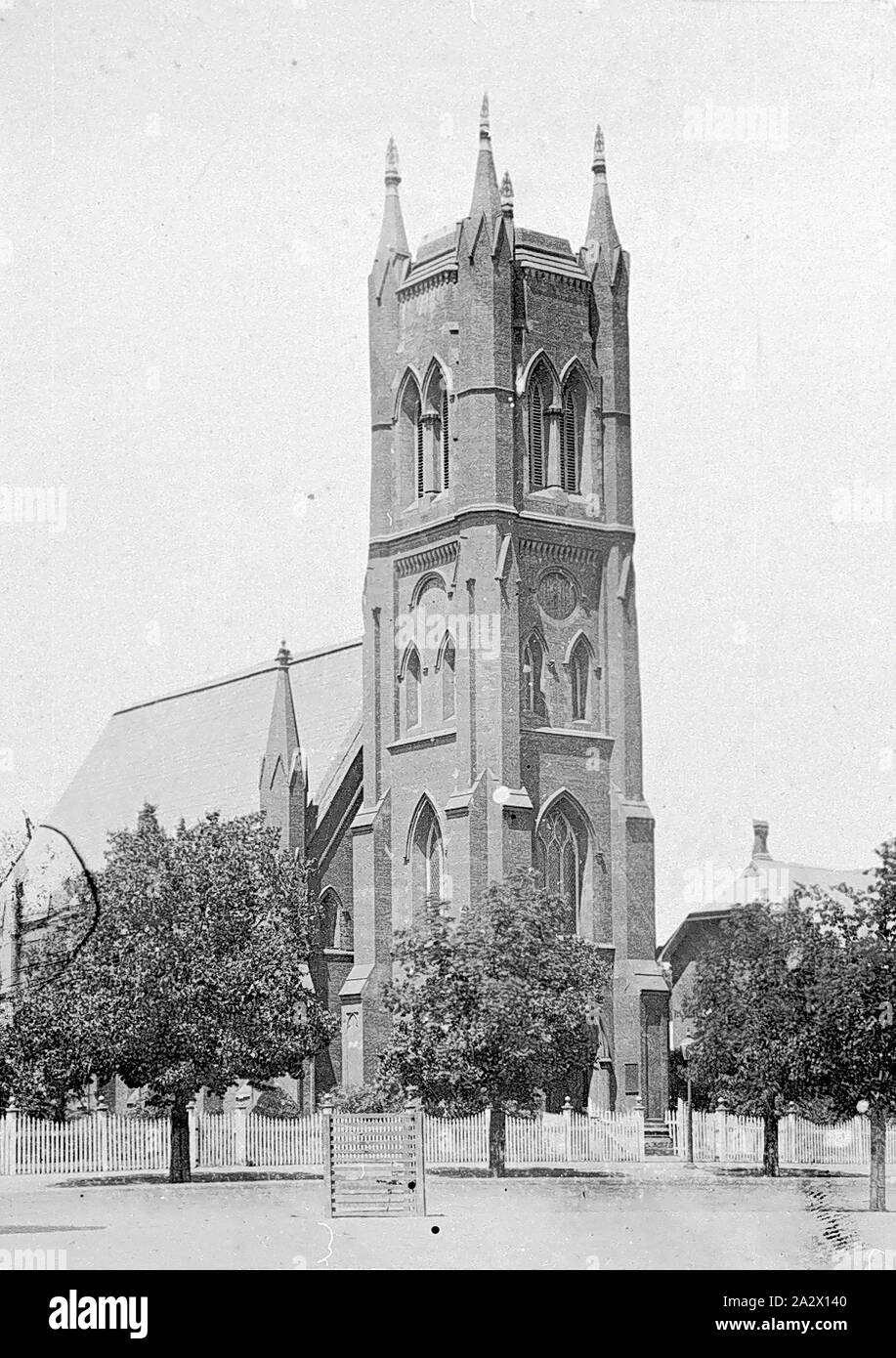 Negative - St Paul's Church, Bendigo, Victoria, 1890, St Paul's Church ...