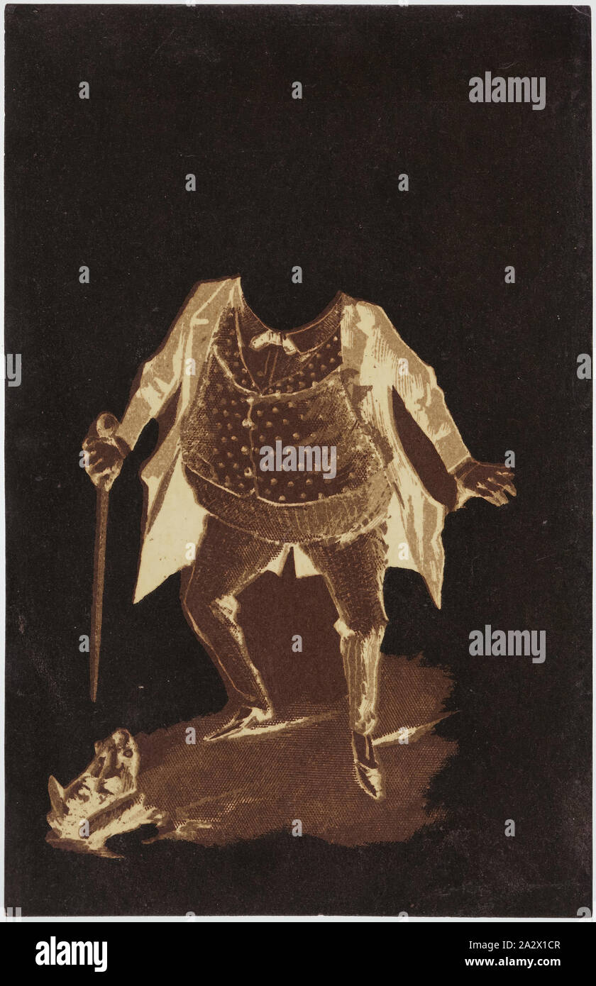 Negative Vignette - Man looking at a Frog, circa 1900, Negative ...