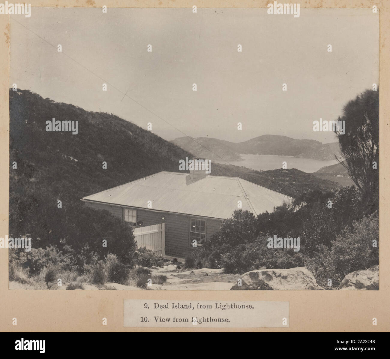 Photograph - Deal Island from Lighthouse, 1890, One of sixty-nine black ...