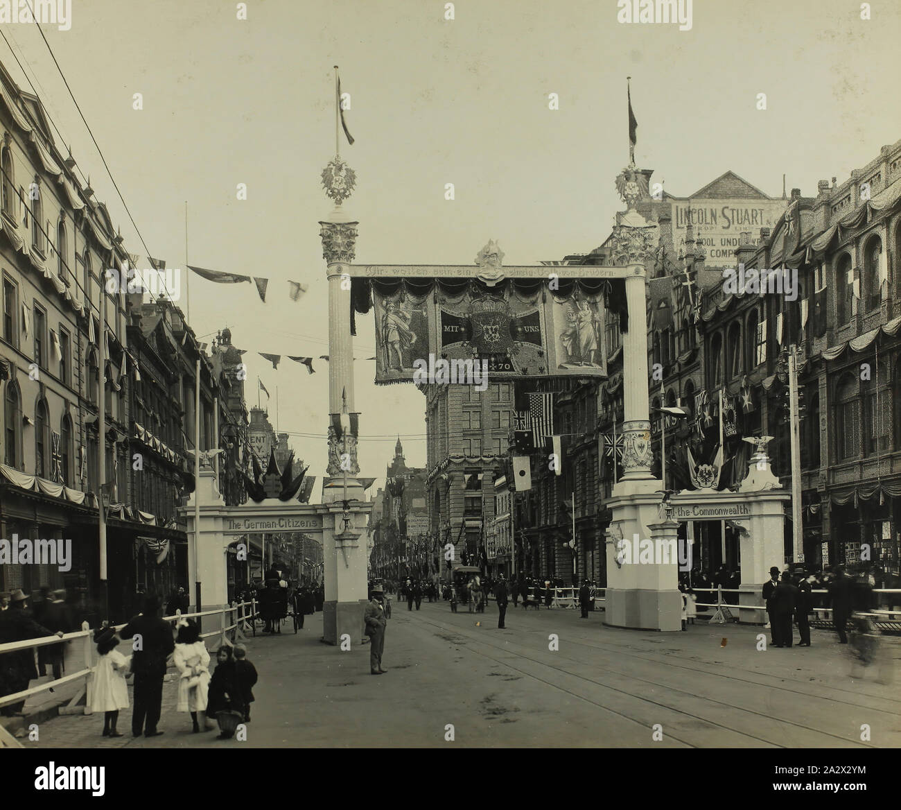 Photograph - 'The German Citizens Arch', Melbourne, May 1901, One of a ...