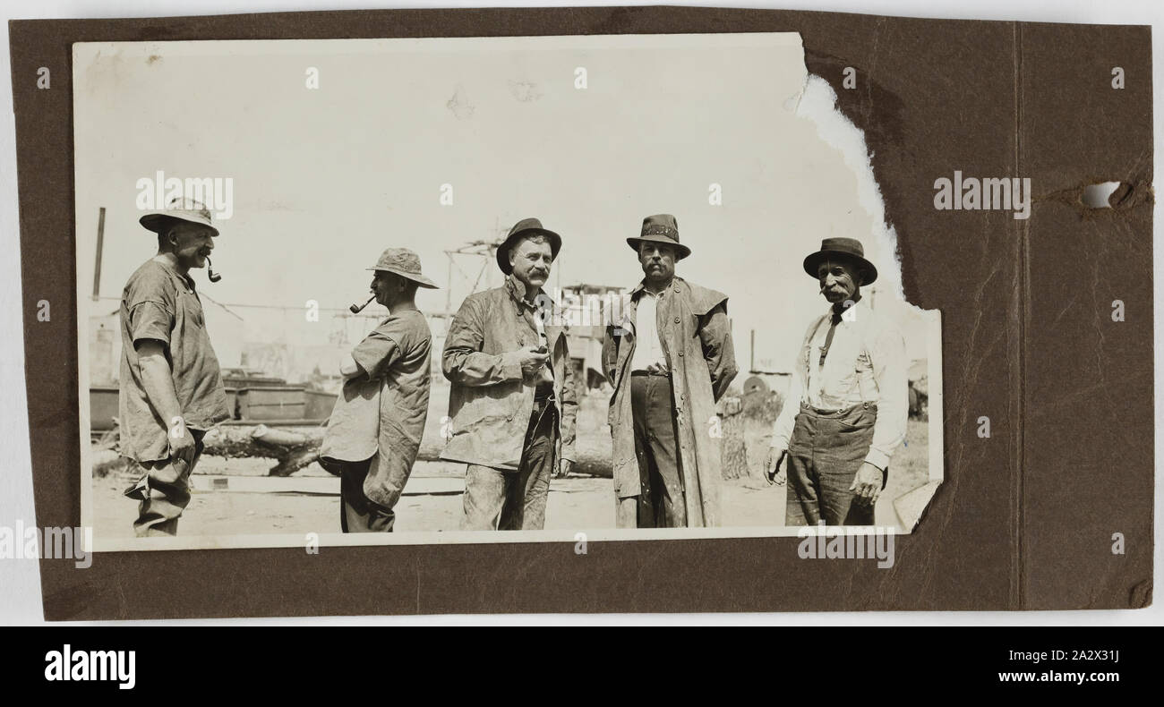 Photograph - Gold Mine Workers, Kalgoorlie, Western Australia, circa ...