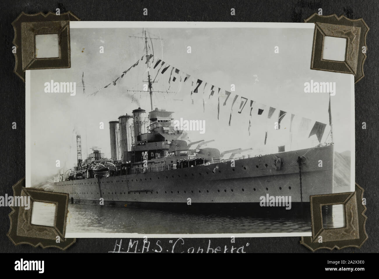 Photograph - 'HMAS Canberra', 1937-1939, Black and white photograph of ...