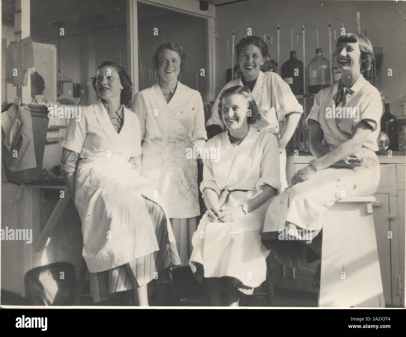 Photograph, Chemists in Analytical Laboratory, Research Dept, circa ...