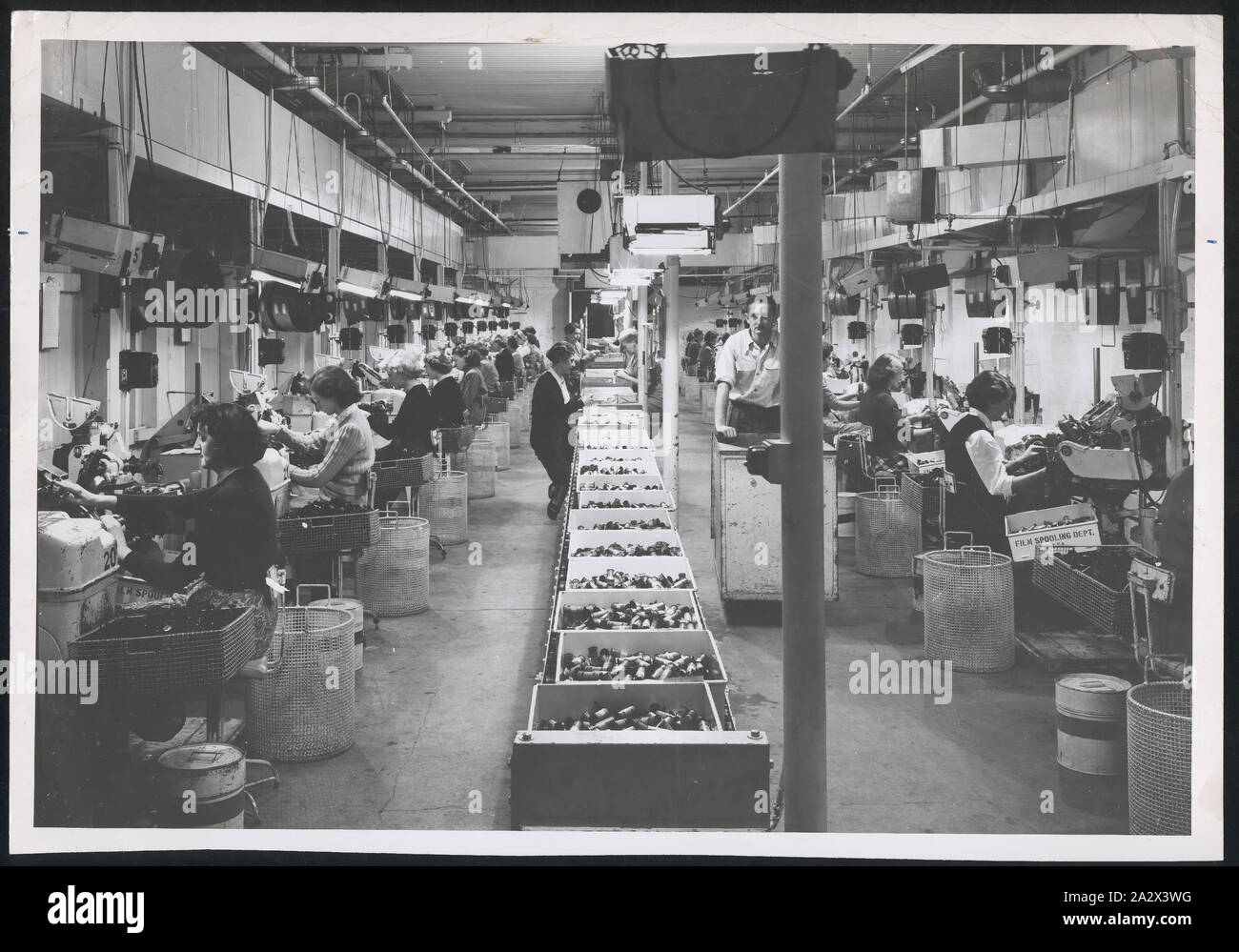 Photograph, Film Spooling Department, Kodak Factory, Abbotsford, circa ...