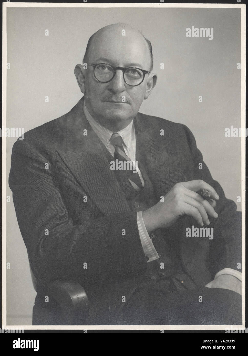 Photograph, Portrait of Edgar Rouse, 1950, Black and white photograph ...