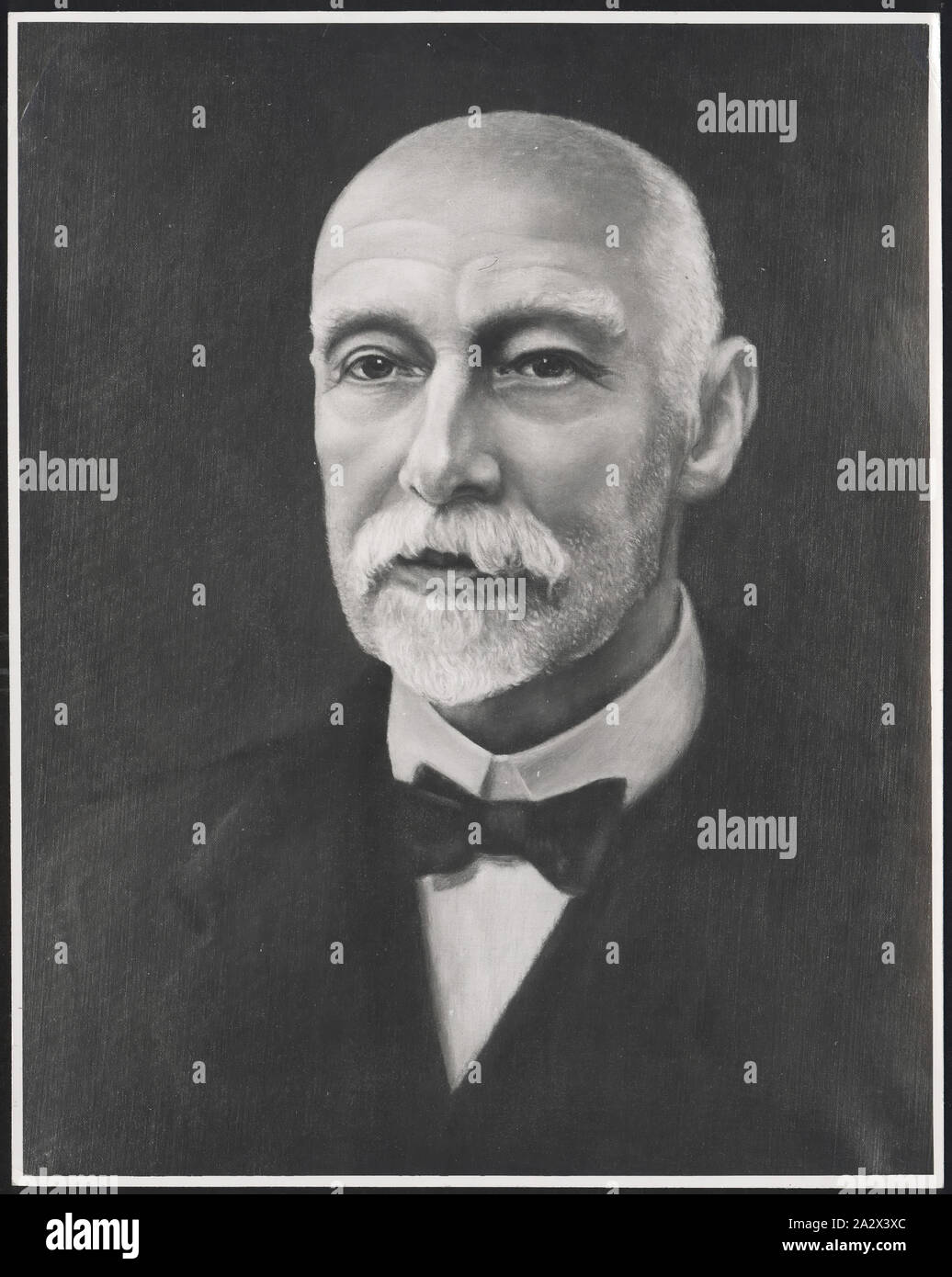 Photograph, Portrait of Thomas Baker, Painting, circa 1926, Black and ...