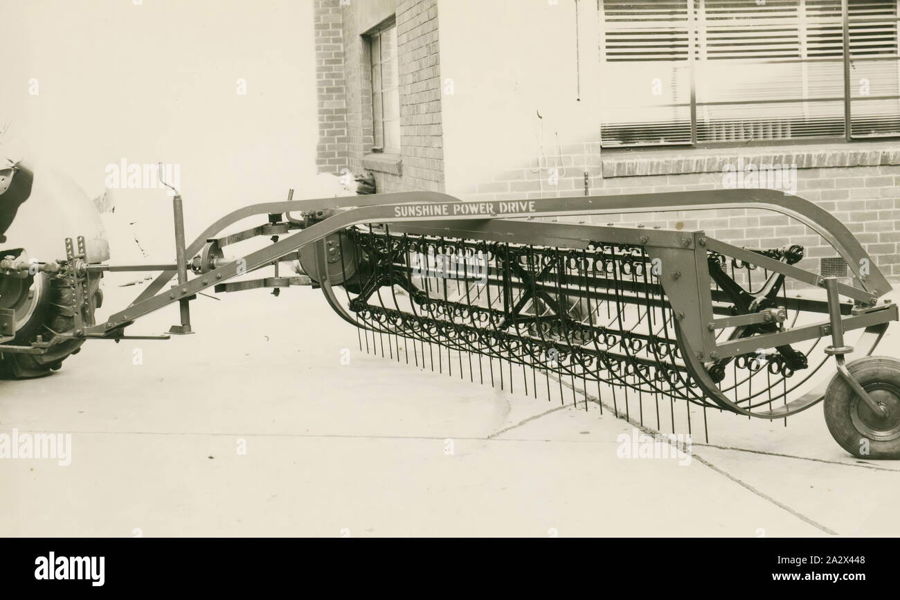 Photograph - Massey Ferguson, Hay Rake, Oct 1952, Factory photograph of ...